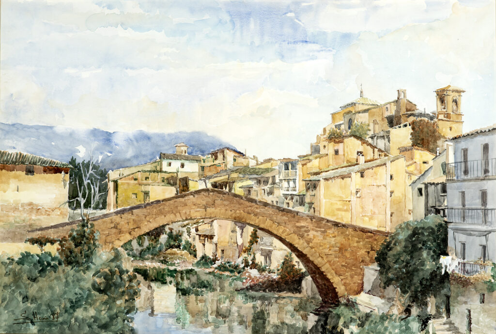 Panorámica sobre el río Ega (fragmento). Estella (Navarra) – Colección ...